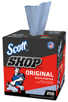 SCOTT BLUE SHOP TOWEL IN A BOX - 200 SHEETS 8/CASE | Quality Farm Supply