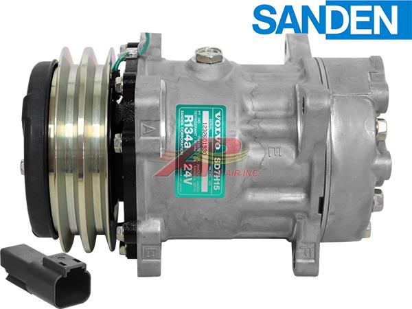 Sanden Air Conditioning Compressor for Volvo 11412632, 15082742 ...