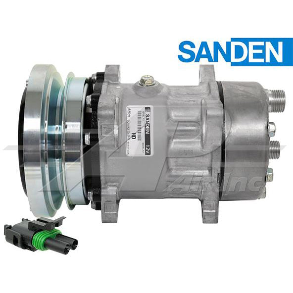 Original Sanden 7H15 Compressor for Caterpillar & Claas 114-9484 ...