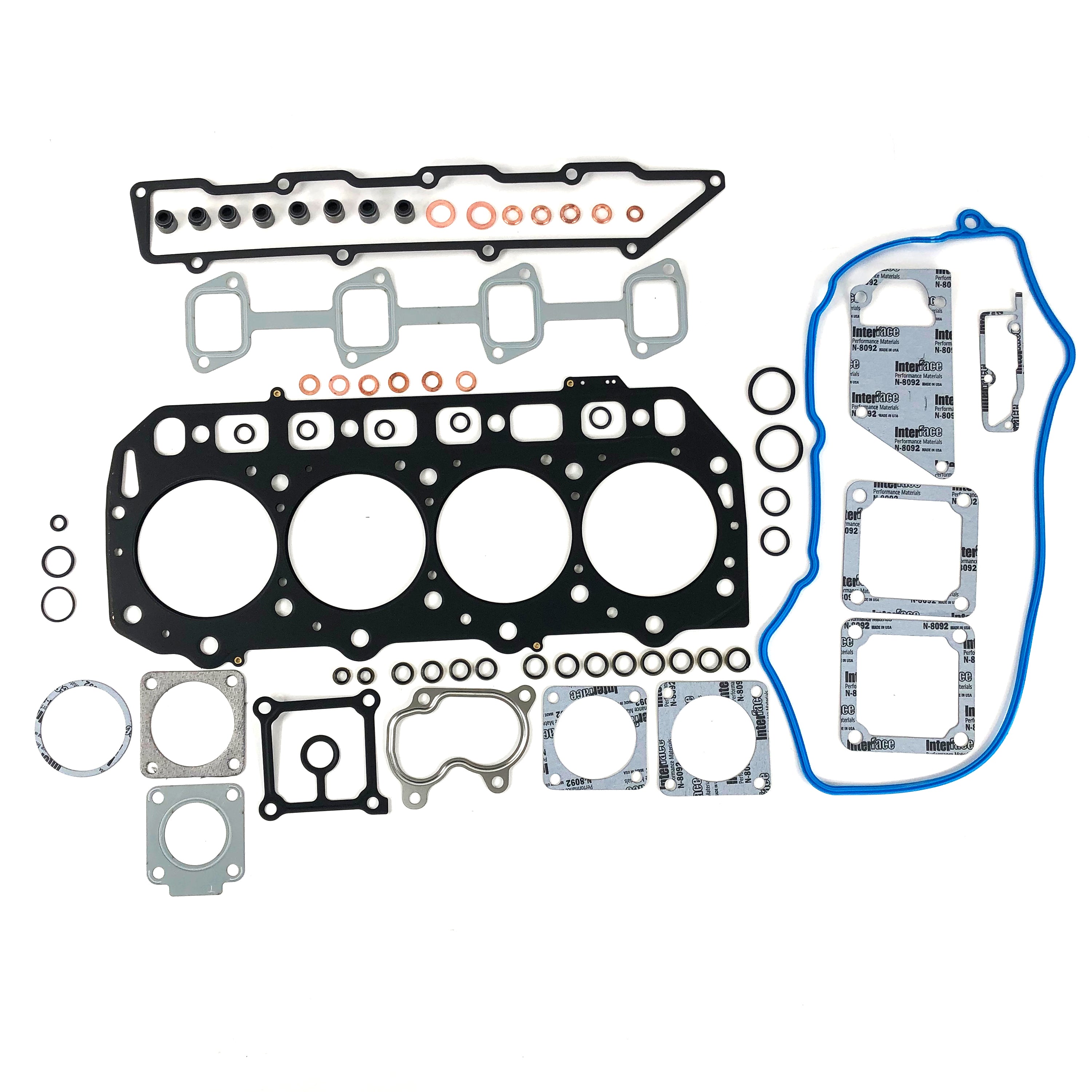 Maxiforce Overhaul Gasket Set, 4TNV98C Non-Turbo for Yanmar 129E22 ...