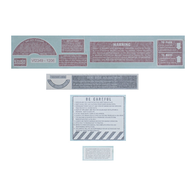 Chassis Decal Set for International / Farmall 1206 | Quality Farm Supply
