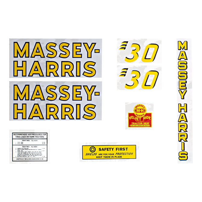 Decal Set for Massey Harris 30 | Quality Farm Supply