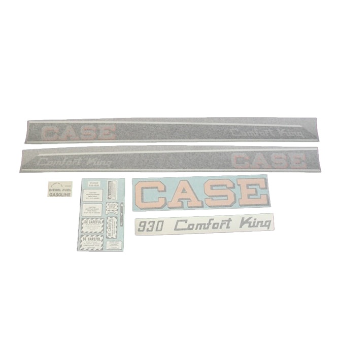 Decal Set for Case 930 Comfort King Gas - 6 Speed - No Screen 1963-1967 ...