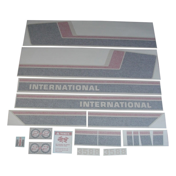 Decal Set for International / Farmall 3588 Vinyl - Hood & Cab Decals