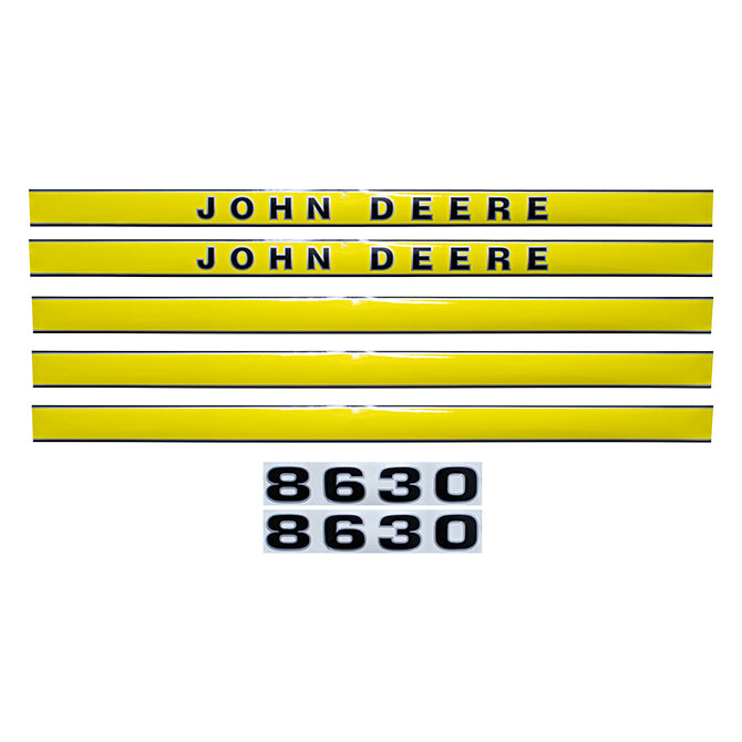 Decal Set for John Deere 8630 Mylar - Hood Only | Quality Farm Supply