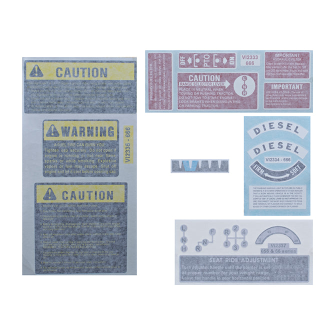 Chassis Decal Set for International / Farmall 666 | Quality Farm Supply